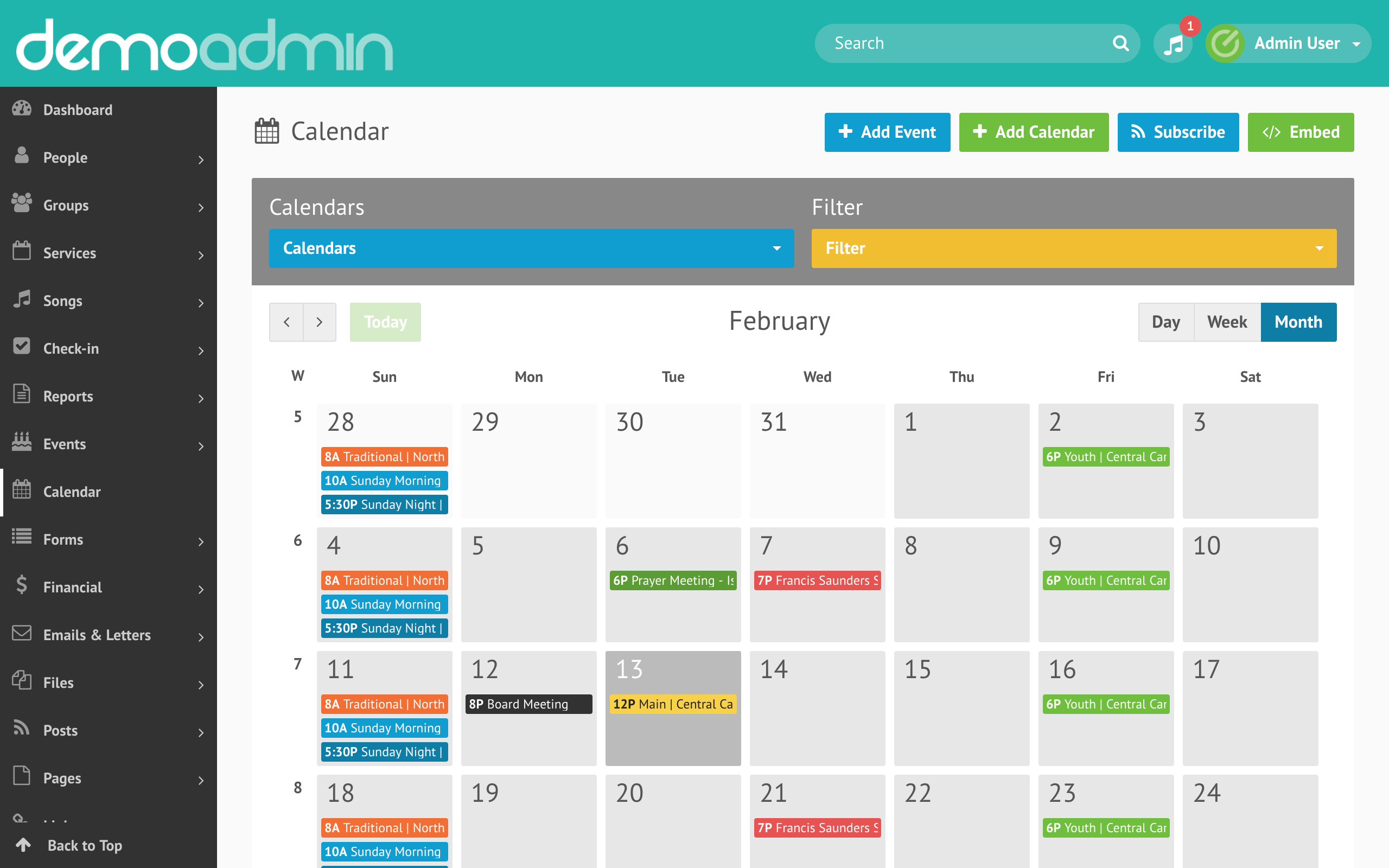 Administration | Elvanto