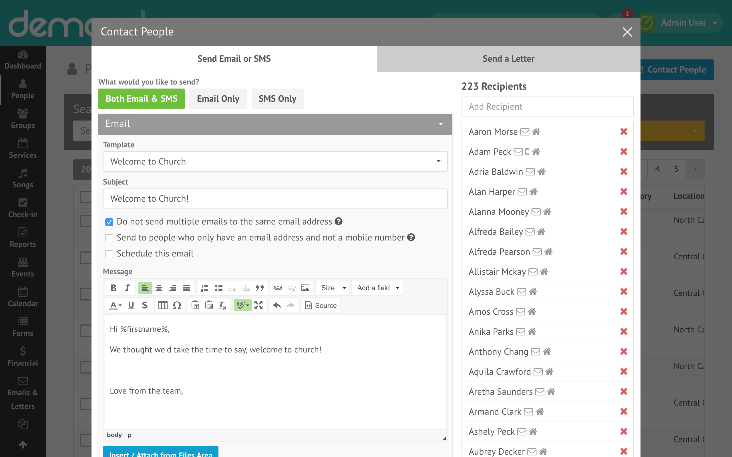 Administration | Elvanto