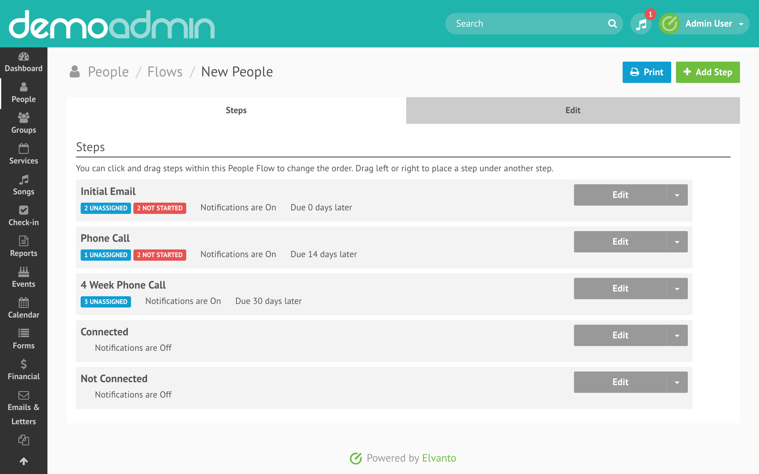 Administration | Elvanto